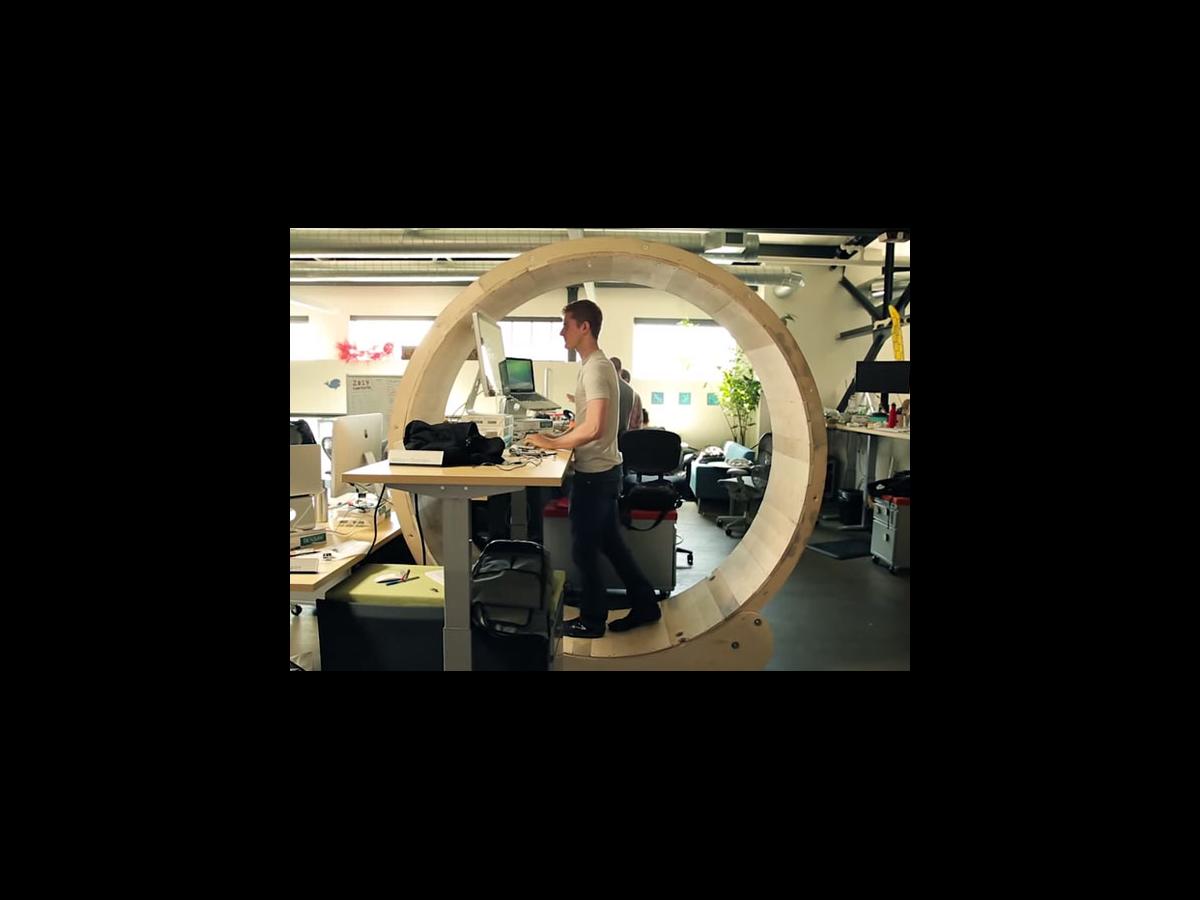 Forget chairs, hamster wheel desks are IN! | Nova FM