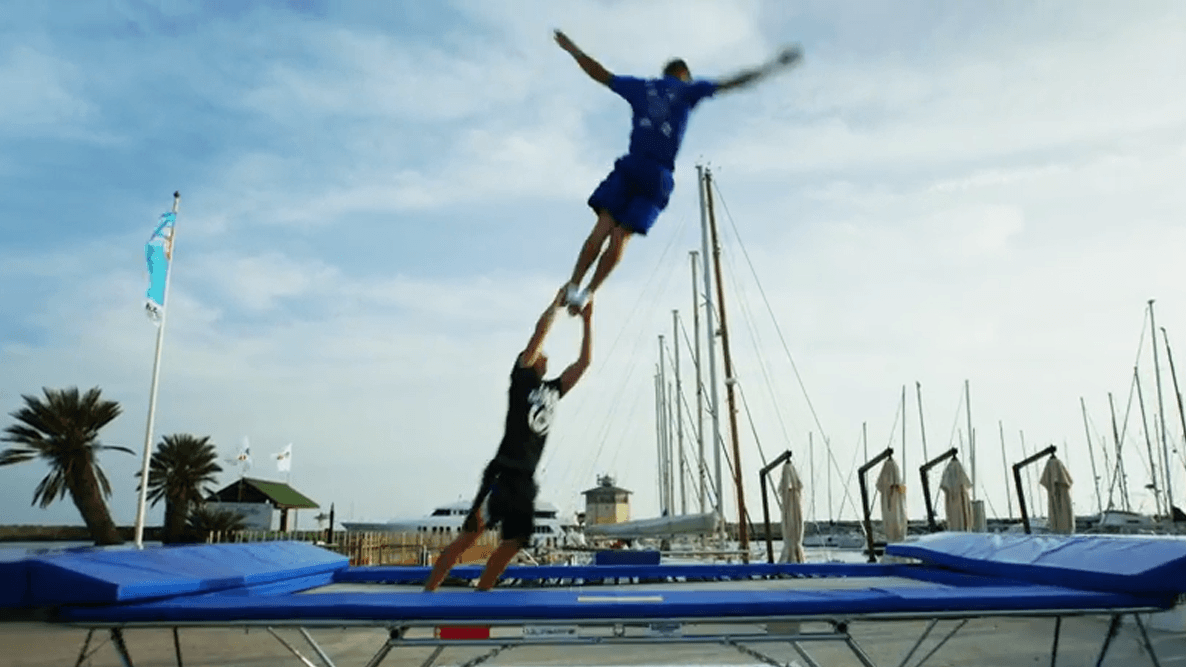 The "world's best" trampoline tricks | Nova 100